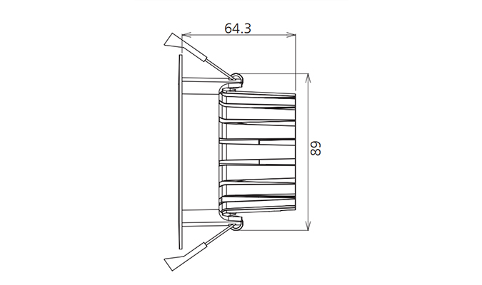 lightsearch_BL110_Linedrawing_downlight | XTlighting